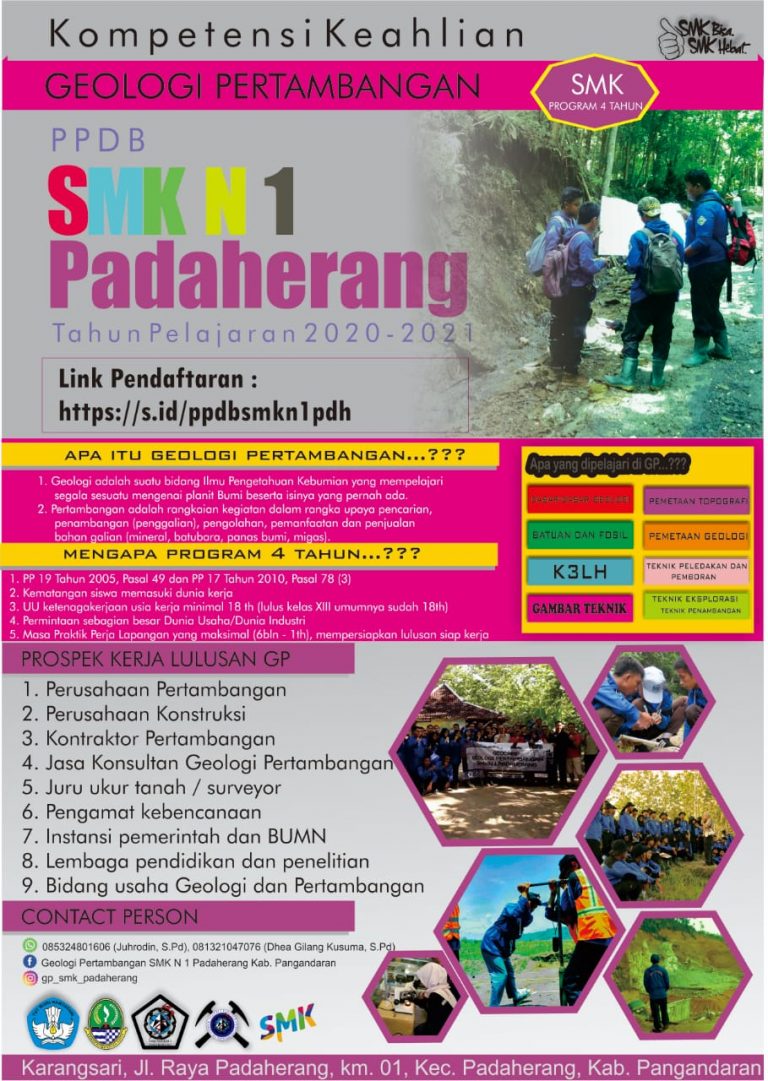Informasi PPDB Geologi Pertambangan - SMKN 1 Padaherang Informasi PPDB Geologi Pertambangan - SMKN 1 Padaherang